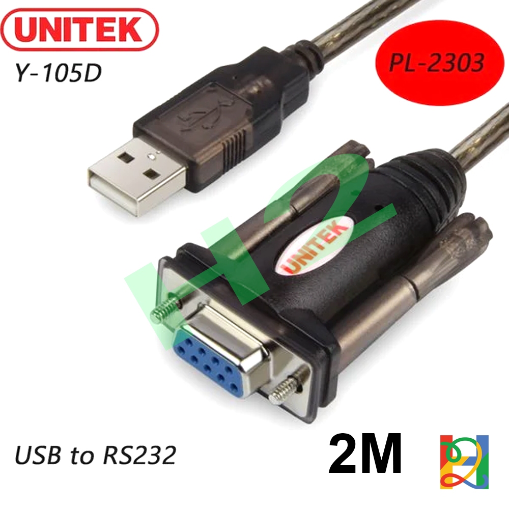 Cáp Chuyển Đổi USB to RS232 DB9 Female Serial Cable UNITEK Y-105D Prolific PL2303GT Chip Adapter ...