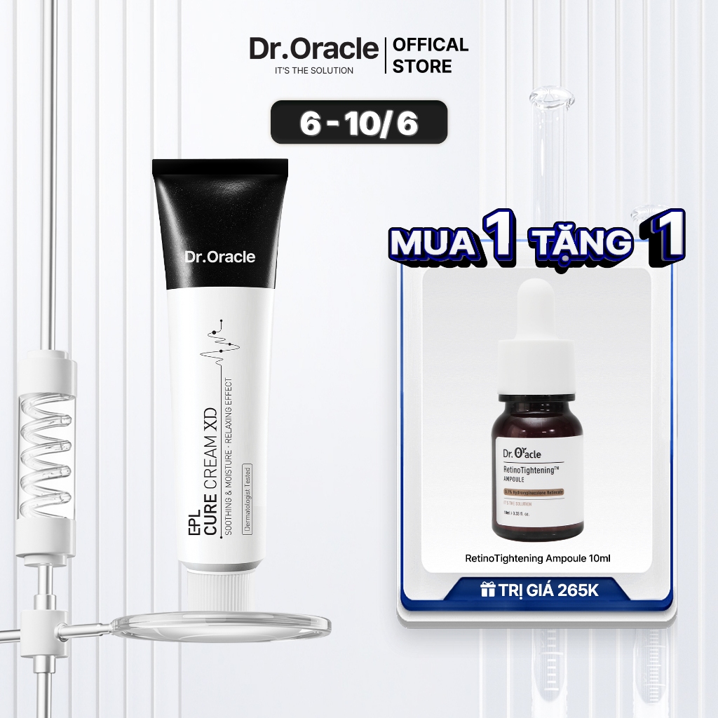 Kem dưỡng da cấp ẩm sâu, hỗ trợ phục hồi sau laser Dr.Oracle EPL Cure Cream XD 60ml | Shopee ...