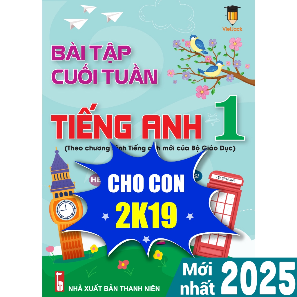 Sách - Bài tập cuối tuần Tiếng Anh 1 VietJack | Shopee Việt Nam