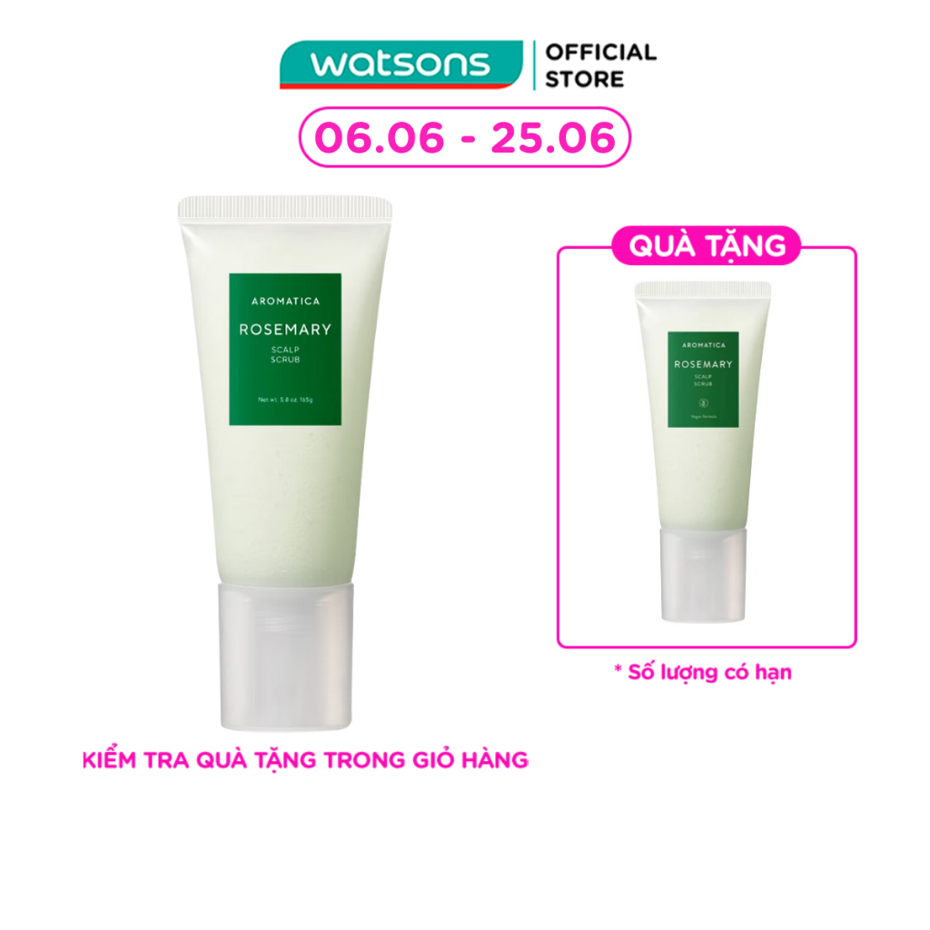 Tẩy Tế Bào Chết Da Đầu Aromatica Chiết Xuất Hương Thảo 165ml | Shopee Việt Nam