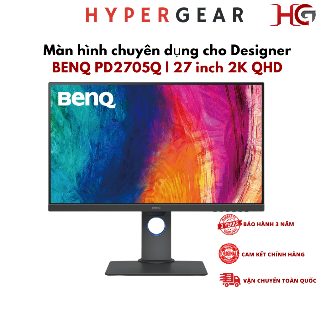 Màn hình đồ họa BenQ PD2705Q | 27 inch 2K QHD sRGB HDR10 USB-C | Tương ...