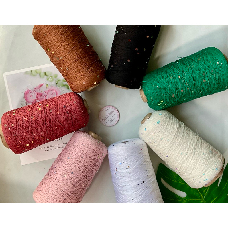 Yarn - Sợi Linen Silk Kim Sa | Linen Lụa Bling Bling - Sợi Xe/Se nhẹ ...