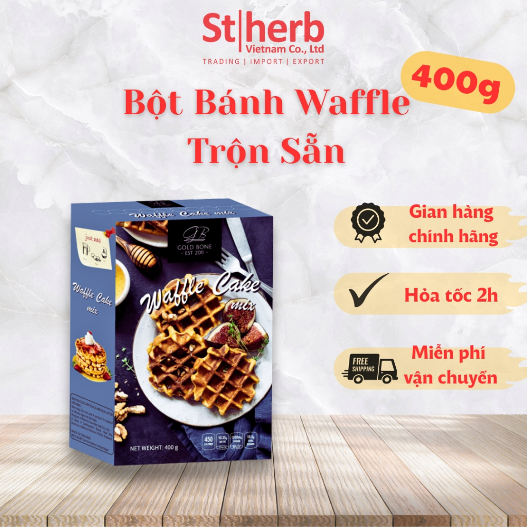 Bột Bánh Waffle Trộn Sẵn Gold Bone Trọng Lượng 400G | Shopee Việt Nam