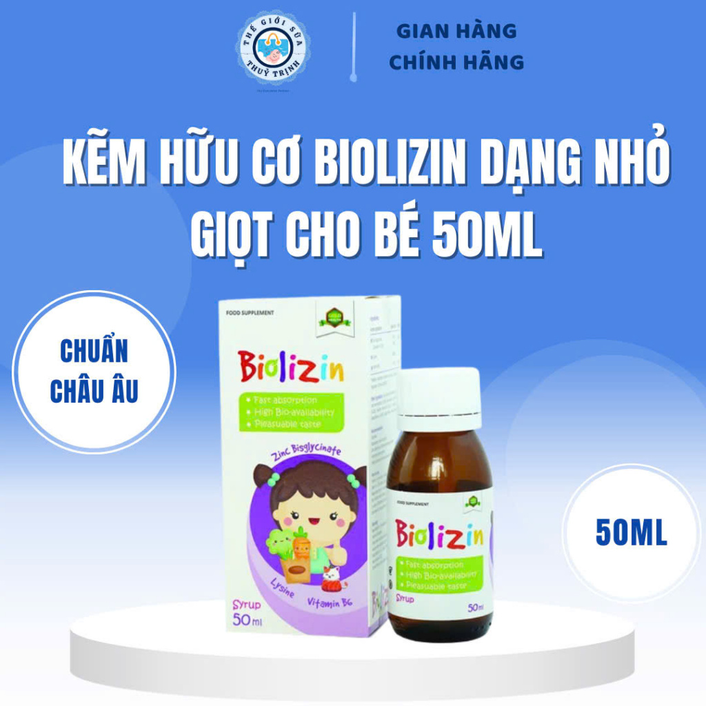 Biolizin Kẽm Hữu Cơ Lysine B6 Giúp Bé Ăn Ngon Tăng Đề Kháng Bổ Sung Kẽm ...