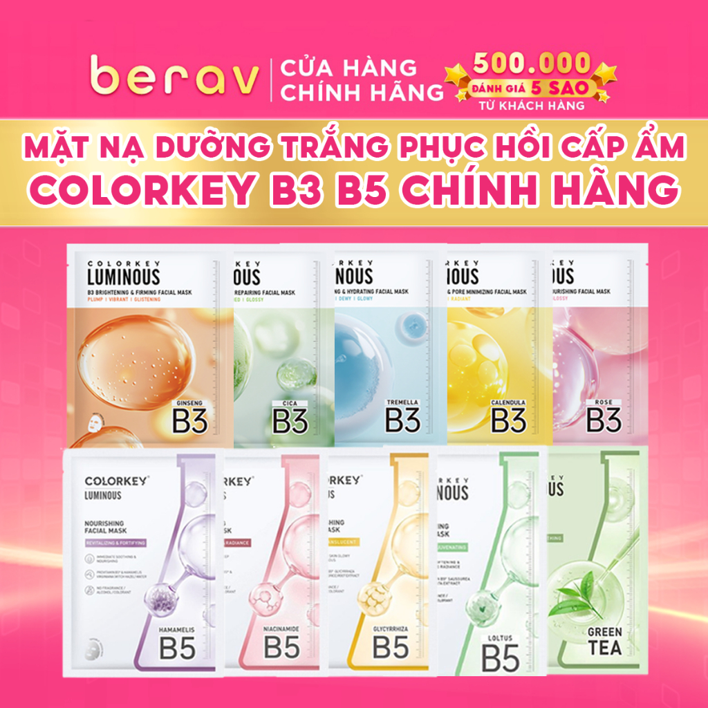 Mặt Nạ Giấy Cấp Ẩm COLORKEY Luminous Vitamin B5 Facial Mask 25ml ...