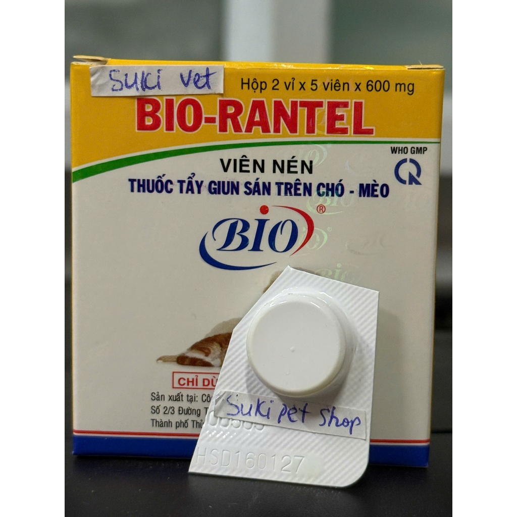 BIO-RANTEL - (BÁN LẺ VIÊN) - SẢN PHẨM TẨY GIUN SÁN CHO CHÓ MÈO - BIO ...