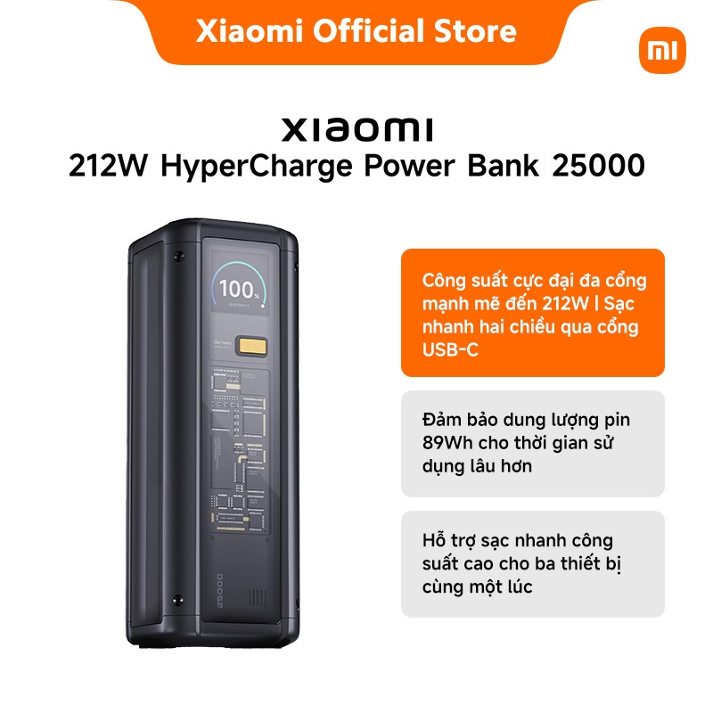 Xiaomi 212W HyperCharge Power Bank 24500mAh | Shopee Việt Nam