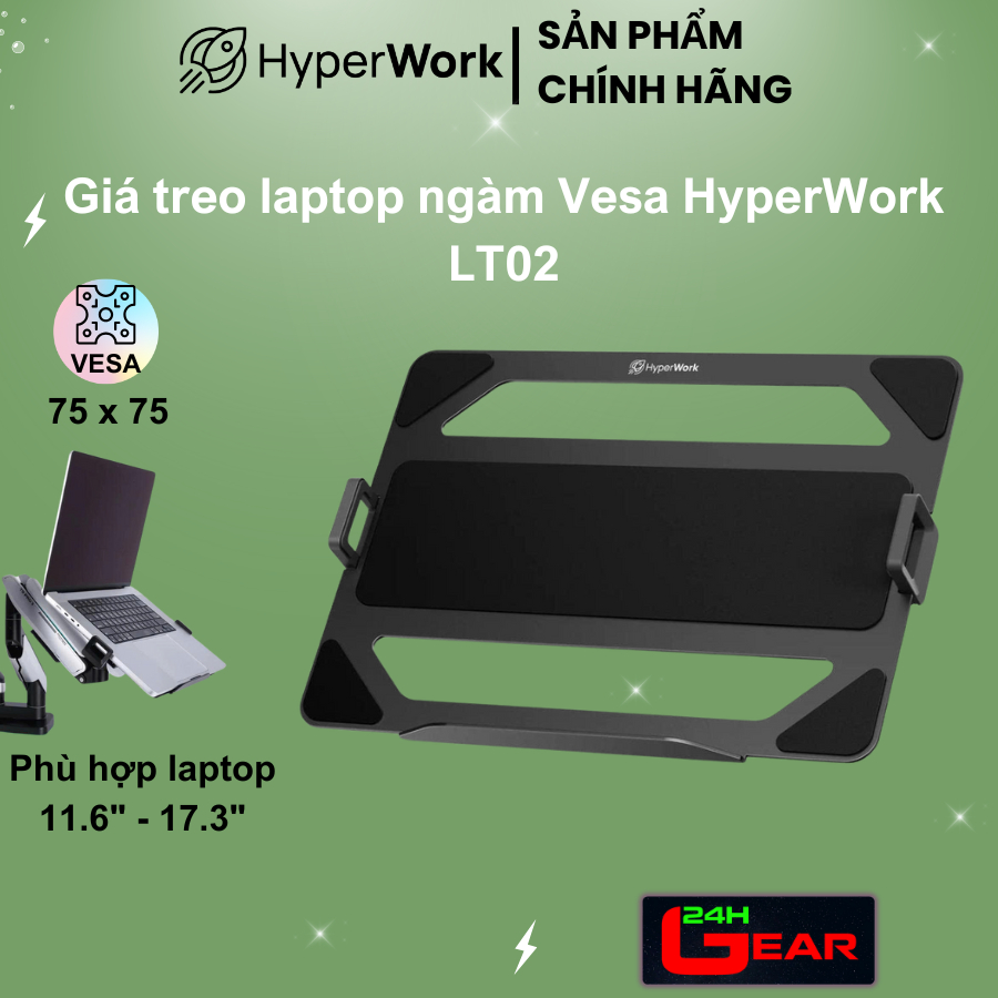 Giá treo laptop ngàm Vesa HyperWork LT02 ( laptop 11.6" - 17.3") | Shopee Việt Nam