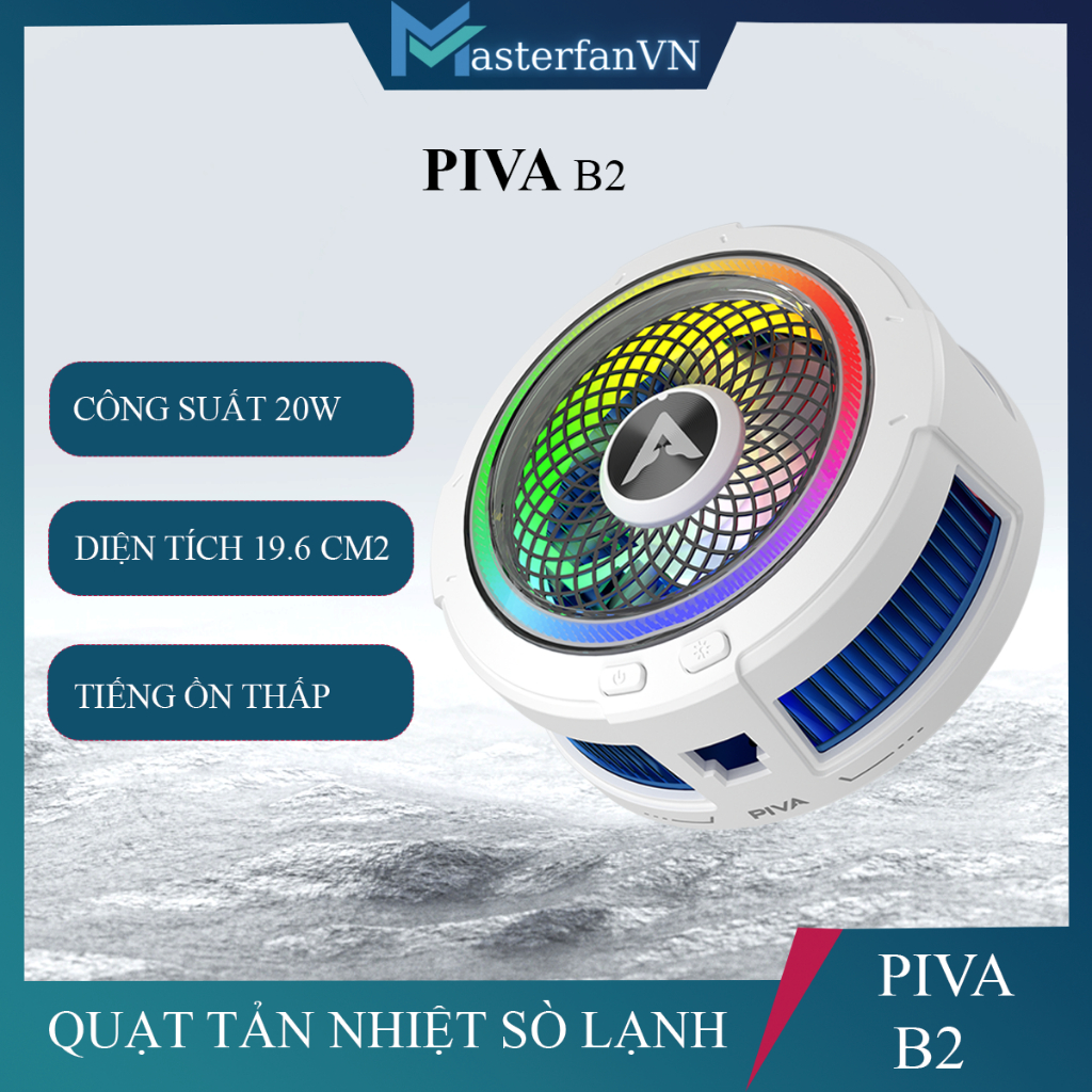 Piva B2 | Quạt tản nhiệt sò lạnh điện thoại thế hệ mới làm lạnh đóng băng hỗ trợ tăng fps gaming ...