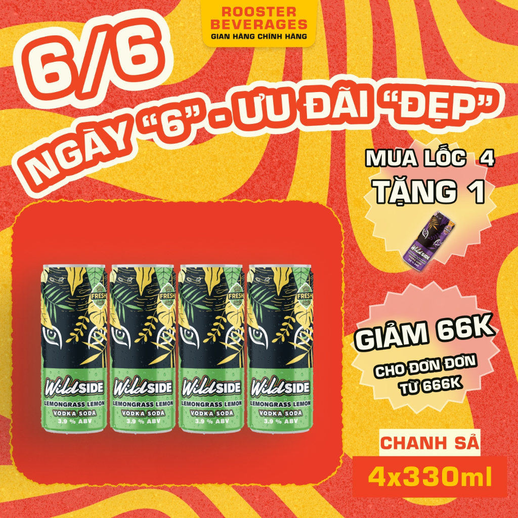 06-09.06 WildSide Vodka Soda 4 Lon (330ml) | Shopee Việt Nam