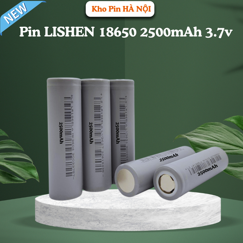 Pin sạc 18650 LISHEN 2500mah dòng xả cao 10c 20a dùng làm pin khoan pin ...