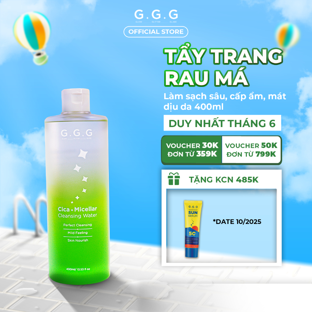 [KOL LIVE] Nước Tẩy Trang Rau Má Hỗ Trợ Làm Sạch Sâu Cấp Ẩm, Mát Dịu Da ...