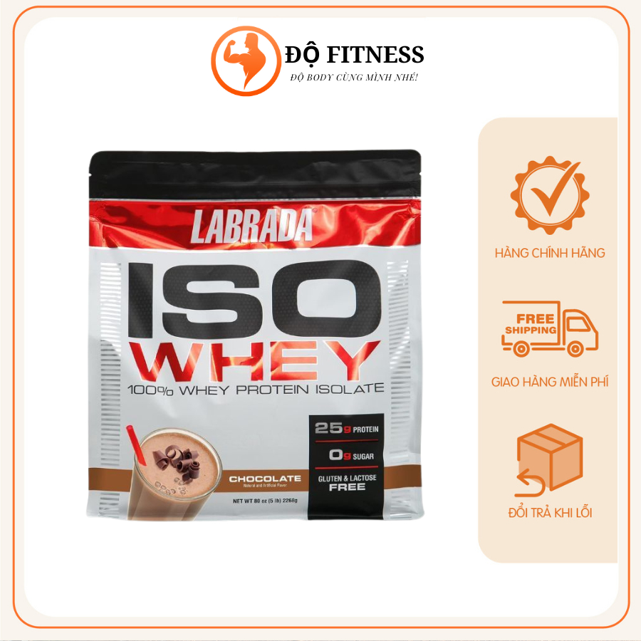 Iso Whey LABRADA 2,3kg - 25g Whey Protein Isolate, có BCAA Không ...
