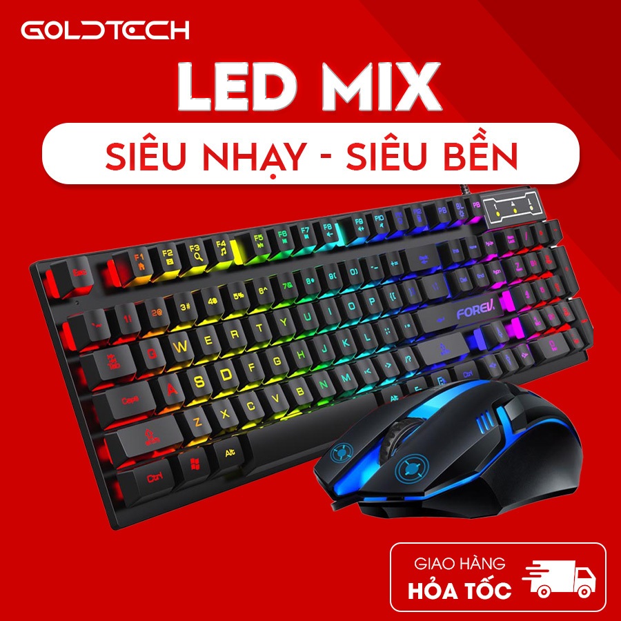 Bàn Phím Máy Tính Gaming RGB FOREV FV305 Có Dây - Đèn LED RGB Chống ...