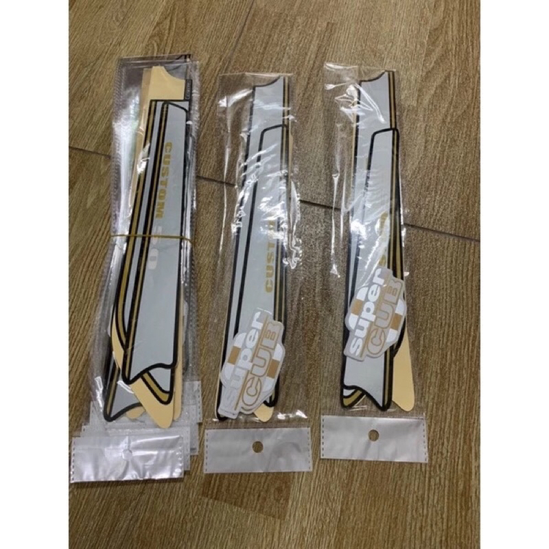 Tem dán 3 lớp xe Super Cup 50 ( custom) tem zin theo xe chính hãng ...