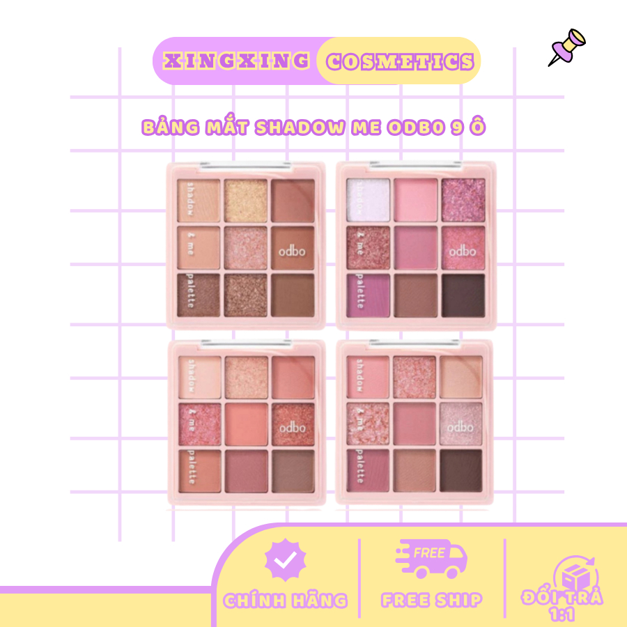 [HỎA TỐC] Bảng Phấn Mắt 9 Ô Odbo Shadow & Me Palette OD2014 Lên Màu Siêu Đẹp, Cuốn Hút Thái Lan ...