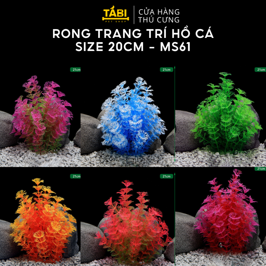 Rong Nhựa Size 20CM Trang Trí Hồ Cá, Cây Trang Trí Bể Cá, Hồ Cá Thuỷ ...