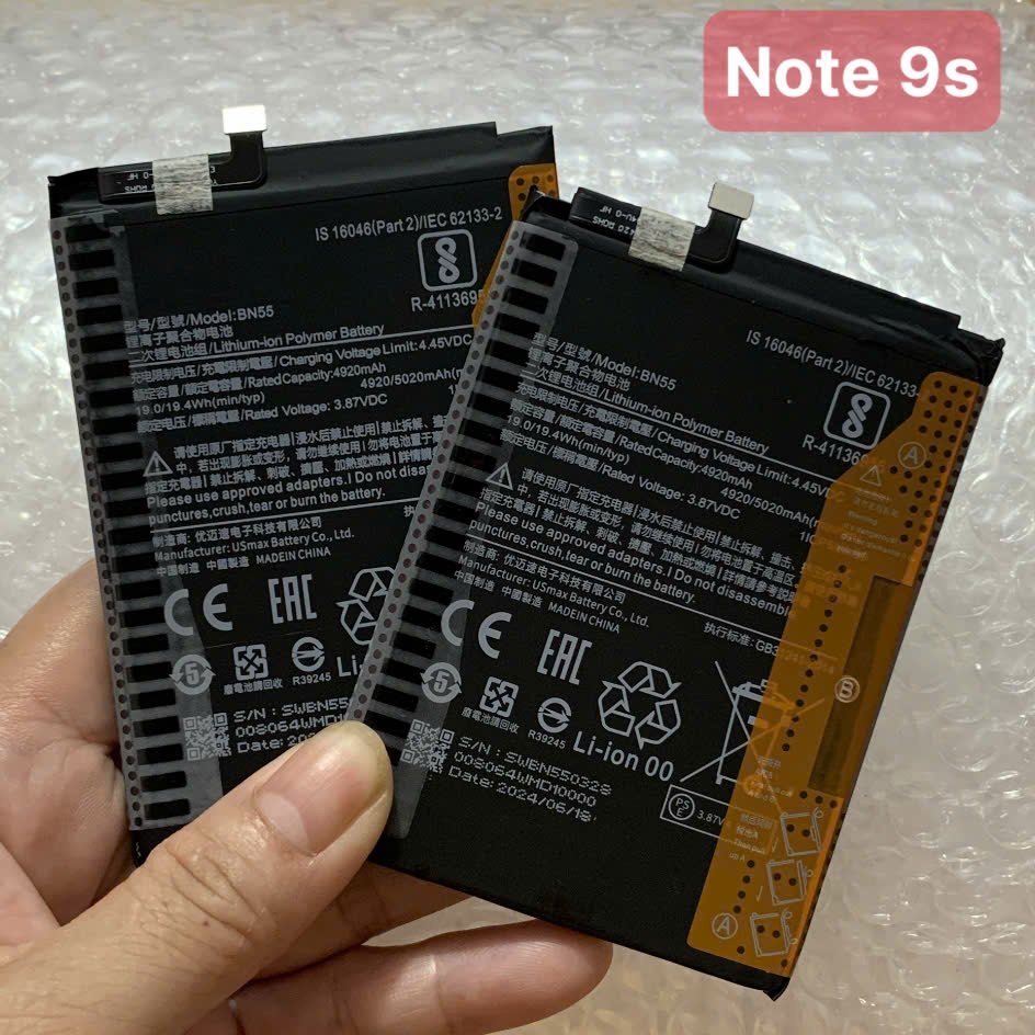 Pin Xiaomi Redmi Note 9S / BN55 zin new 100% dung lượng 5020mAh ...