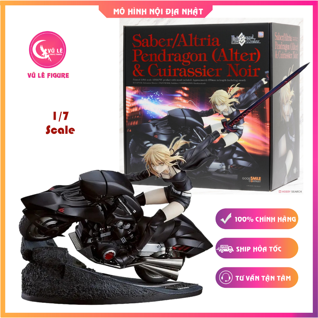 Mô hình Altria Pendragon Saber Alter & Cuirassier Noir chính hãng Good ...