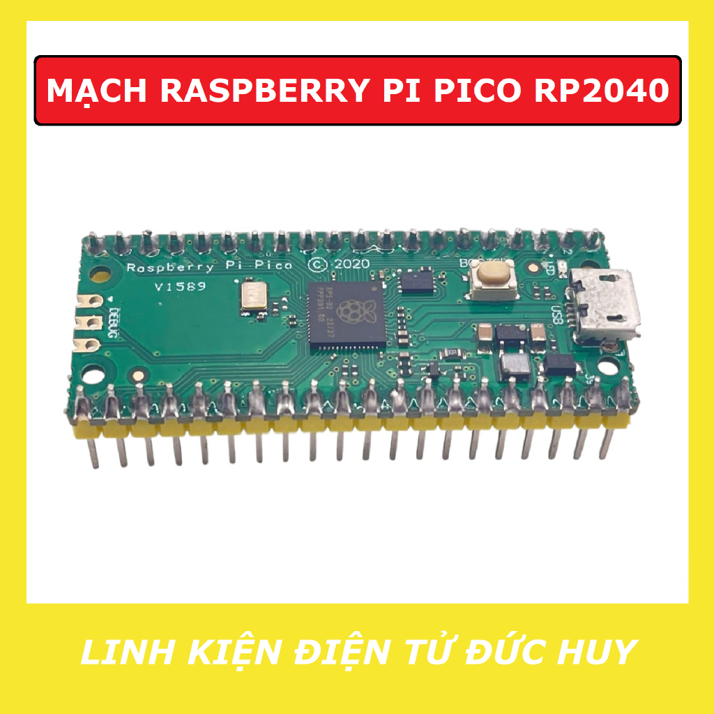 MẠCH RASPBERRY PI PICO RP2040 (hàn chân sẵn) | Shopee Việt Nam