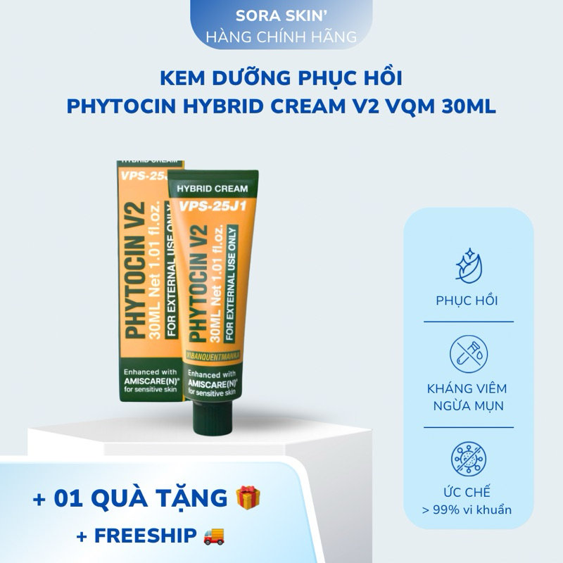 Phytocin V2 Hybric Cream Kem Phục Hồi Da (30ml) | Soraskin Hàng Chính ...