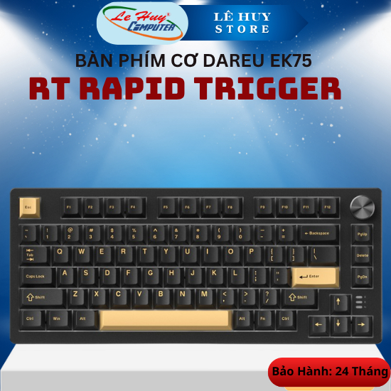 Bàn Phím Cơ DareU EK75 RT Rapid Trigger/ Pro AL White Blue/Pro AL Black Red - Hàng Chính Hãng ...