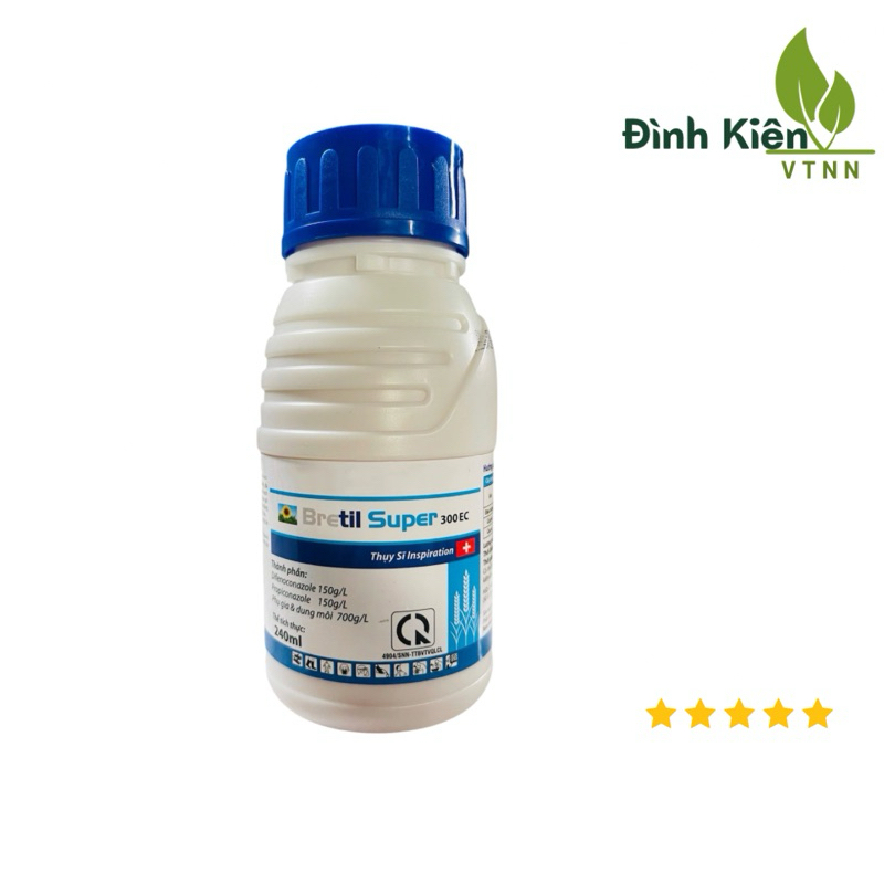 [Combo 5 chai] BRETIL SUPER 300EC (240ml). Rỉ sắt, thán thư, lem lép ...