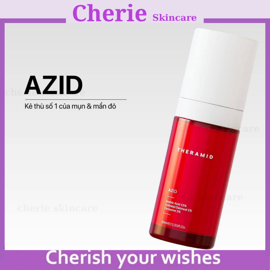 (công ty) Serum Theramid AZID: Azelaic Acid 15% giúp làm mờ thâm, giảm ...