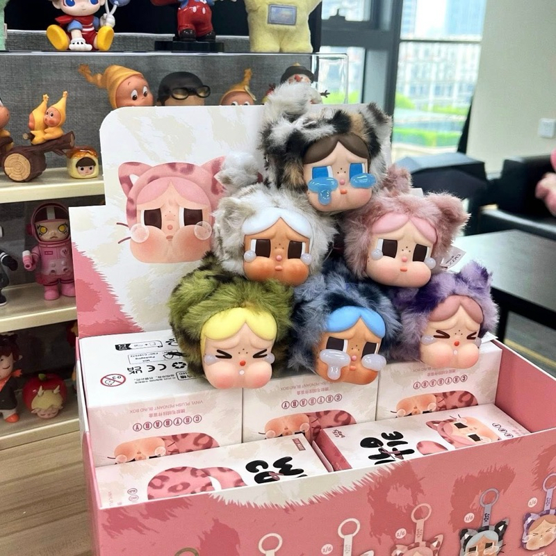 POPMART CRYBABY MÈO WILD BUT CUTIE MÓC KHOÁ BÔNG BINDBOX/CHECK CARD ...