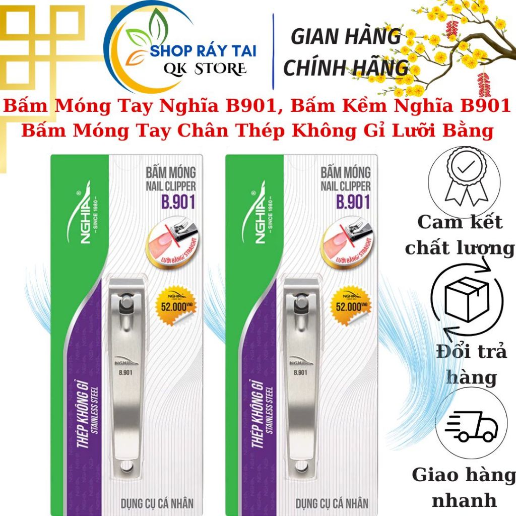 Bấm Móng Tay Nghĩa B901, Bấm Kềm Nghĩa B901 Bấm Móng Tay Chân Thép ...