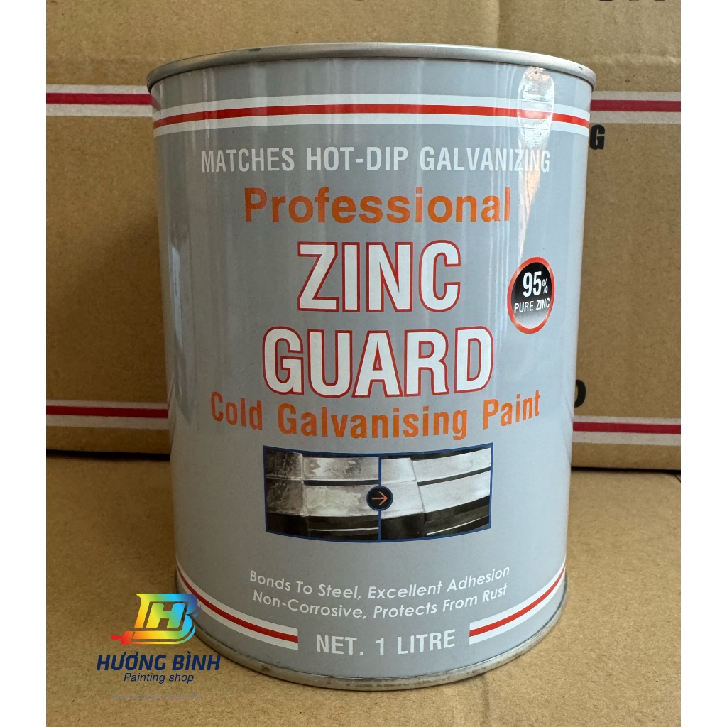 Sơn mạ kẽm lạnh Zinc Guard - hàm lượng kẽm nguyên chất cao 95% (lon 1L ...