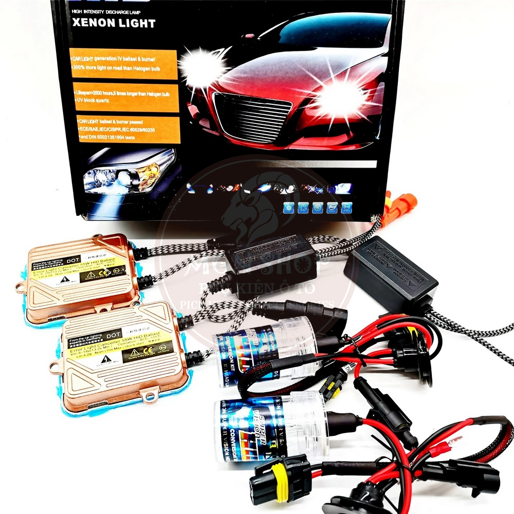 Bộ [02 đèn] [Xenon Super Vision HID] [4300K / 6000K] [Ballast Quick-Start] [12V 55W] [K5] dành ...