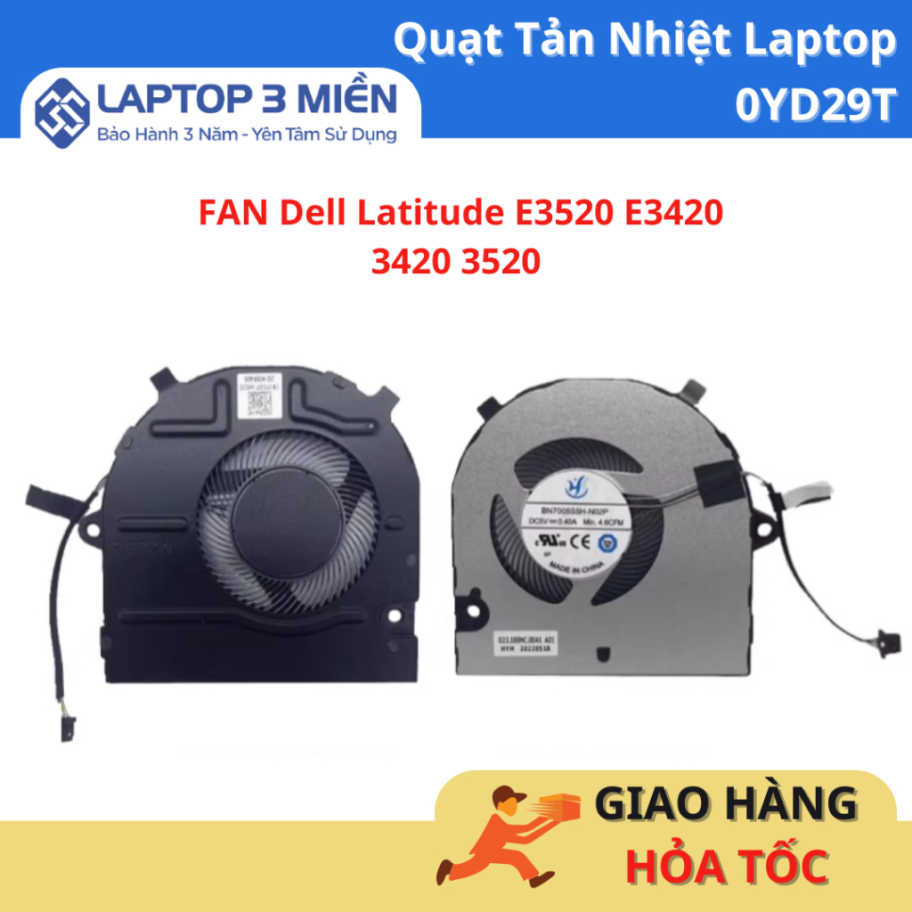 FAN Quạt tản nhiệt Laptop Dell Latitude 3420 3520 0YD29T YD29T (LIKENEW ...