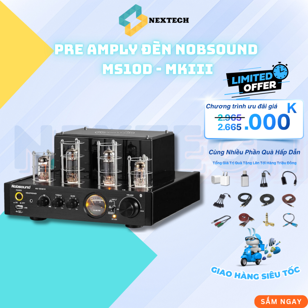 🎵 PRE AMPLY ĐÈN NOBSOUND MS10D MKIII CHẤT ÂM ẤM TÍCH HỢP DAC BLUETOOTH ...