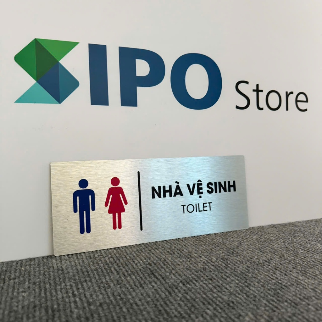 Biển Nhà Vệ Sinh, Toilet, WC, Nam/ Nữ - Chất liệu Alu chống ẩm cao cấp ...