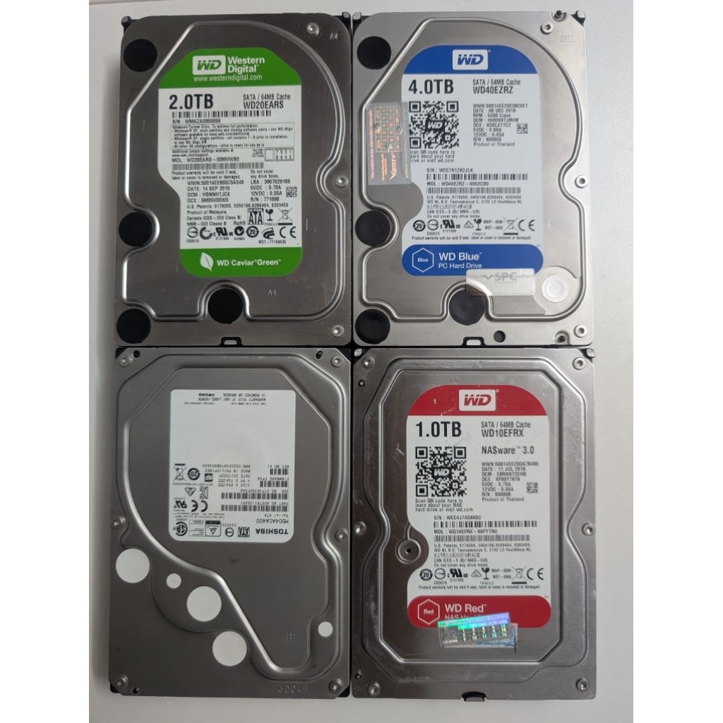 Ổ cứng HDD 1TB 2TB 4TB sức khoẻ tốt Seagate, WD, Toshiba cho PC, đầu ...