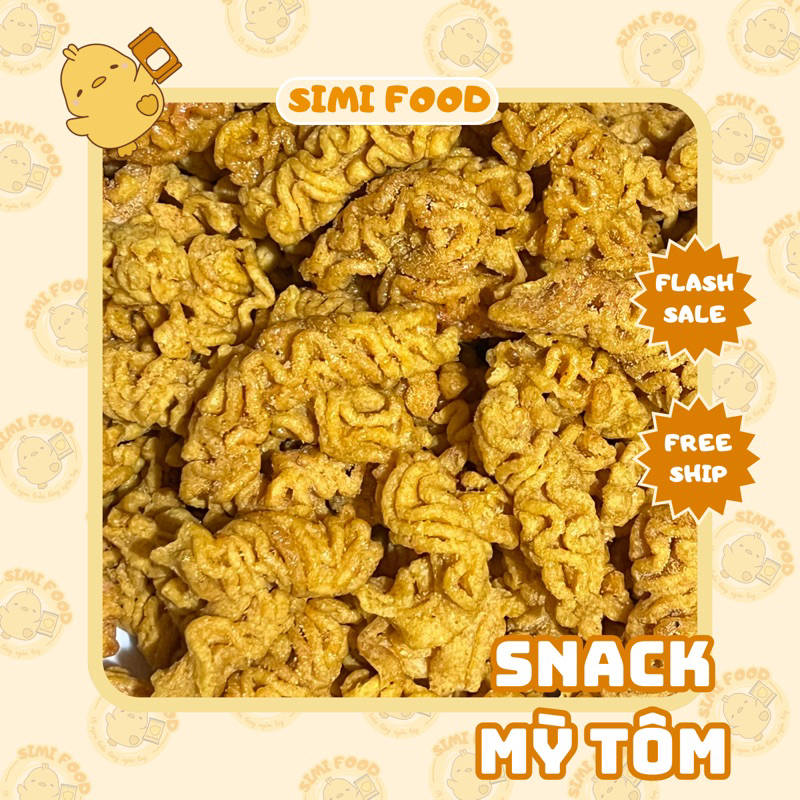 Snack Mì Tôm Ăn Vặt – Simi Food – Giòn Cay – Gói 1kg / 500gr / 250gr ...