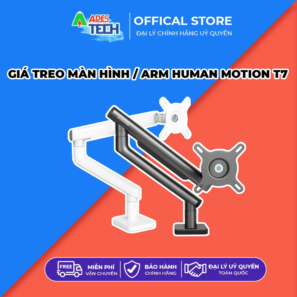 [Chính Hãng] Giá Treo Màn Hình / ARM Human Motion T7 - 2 Màu Đen ...
