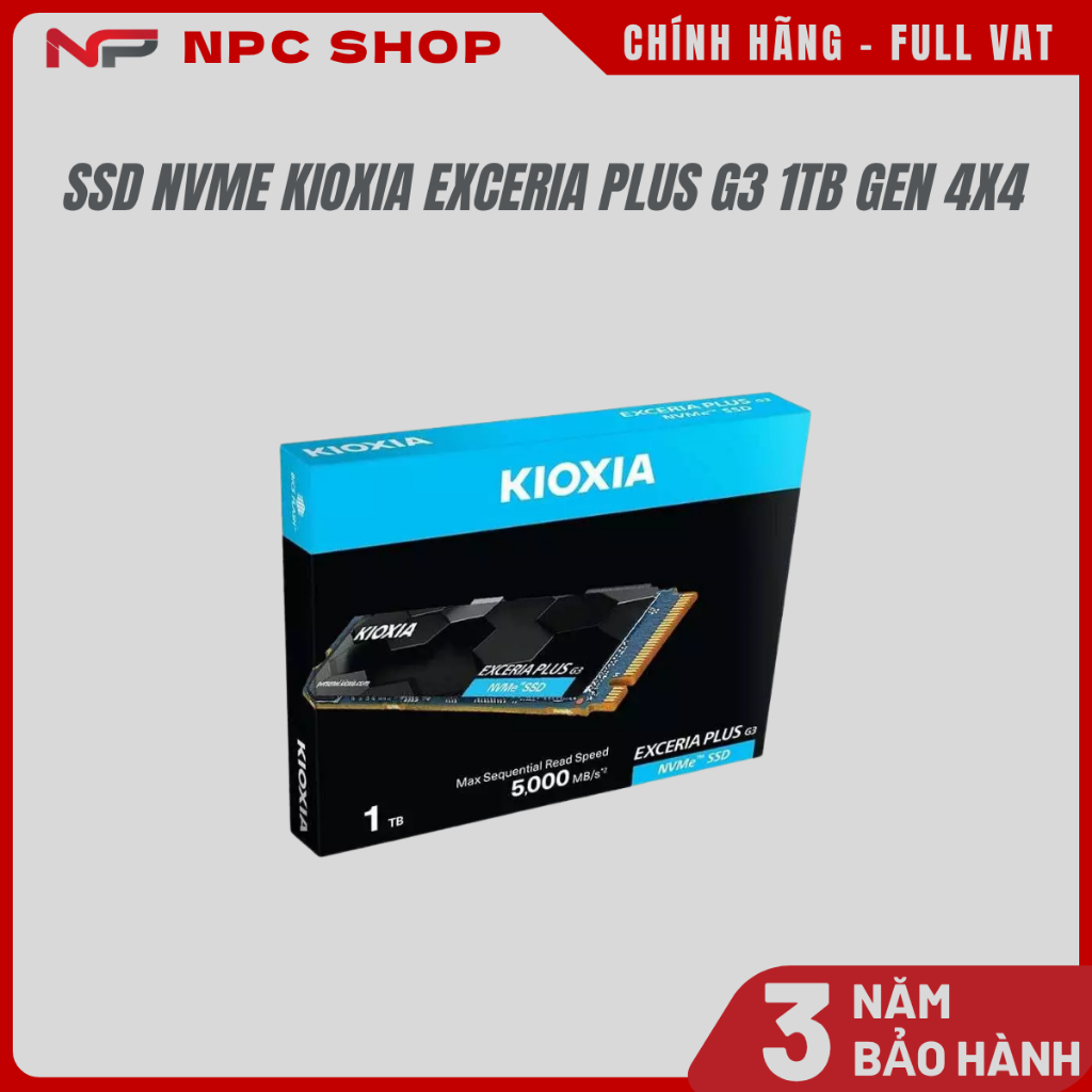 Ổ cứng SSD NVMe Kioxia Exceria Plus G3 1TB Gen 4x4 | Shopee Việt Nam