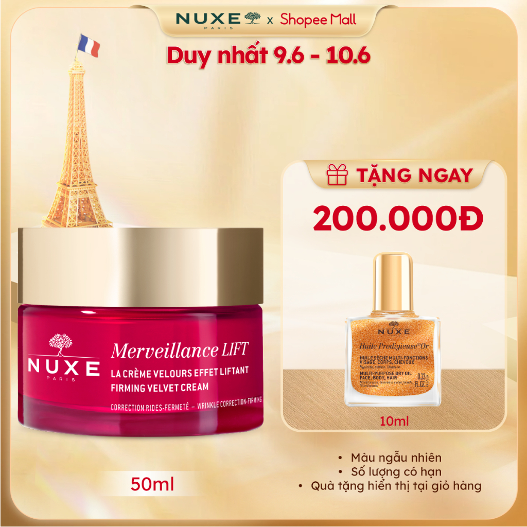 Kem dưỡng nâng cơ và chống lão hóa chuyên sâu cho da thường và da khô NUXE Merveillance LIFT ...