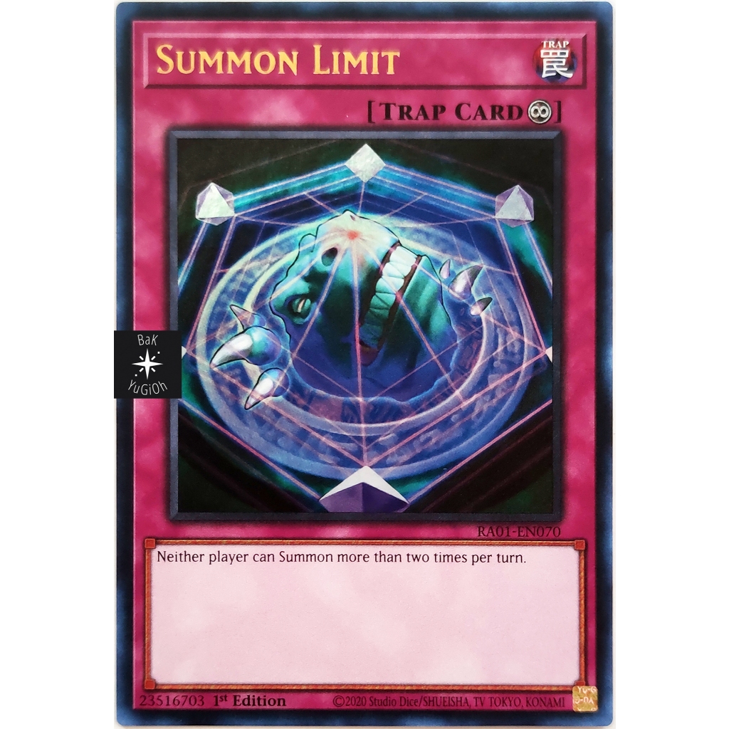 [BaK Yu-Gi-Oh!] [Thẻ Bài Chính Hãng] Summon Limit |EN| Ultra Rare | Shopee Việt Nam