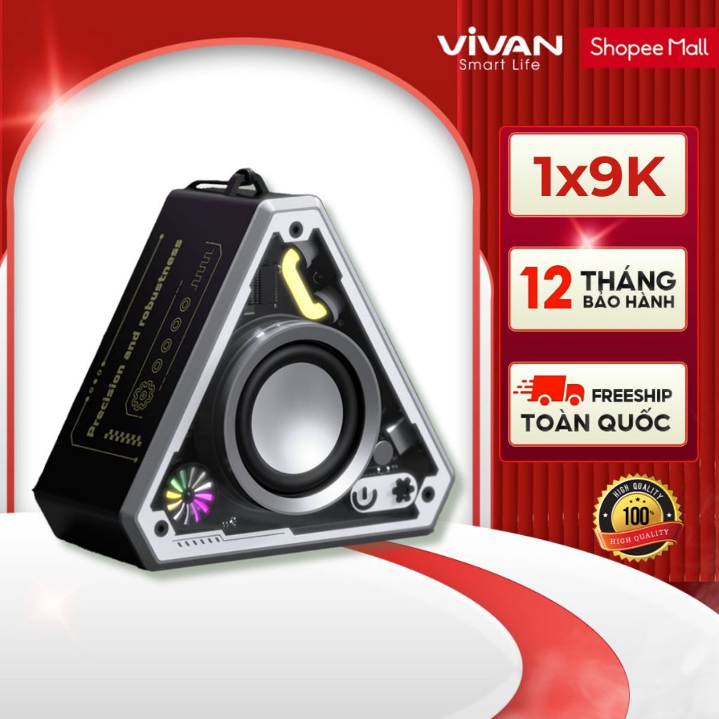 Loa Bluetooth Vivan RGB VS22 Công Suất 5W Thiết Kế Hiện Đại Chất Âm Cực ...