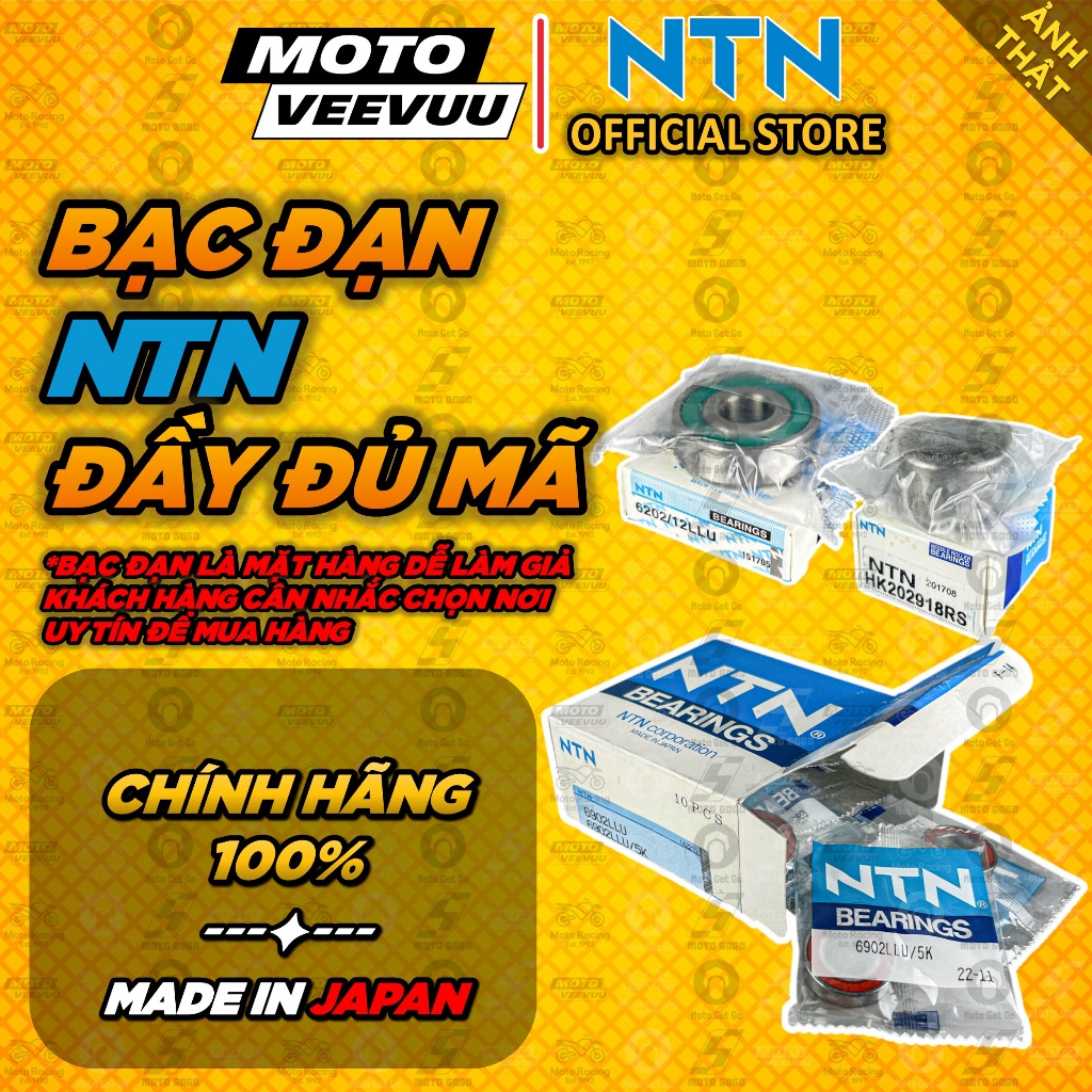 [CHÍNH HÃNG] Bạc đạn vòng bi NTN đủ mã 6902 20-29-18 độ chế mâm Puly ...