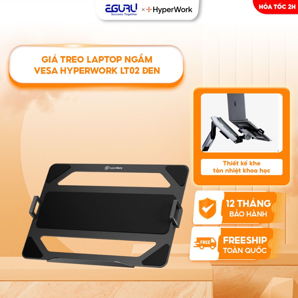 Giá treo Laptop Vesa HyperWork LT02 | Phụ kiện gắn laptop | Hàng chính hãng Bảo hành 12 tháng ...