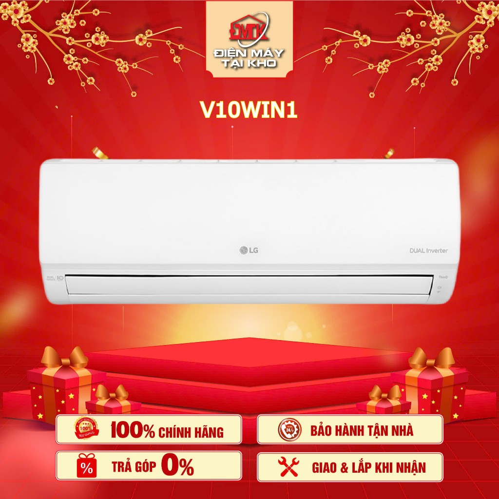 Máy lạnh LG Inverter 1 HP V10WIN1 – 8.800 BTU – Lọc PM2.5 – Tiết kiệm điện – Hàng chính hãng LG ...