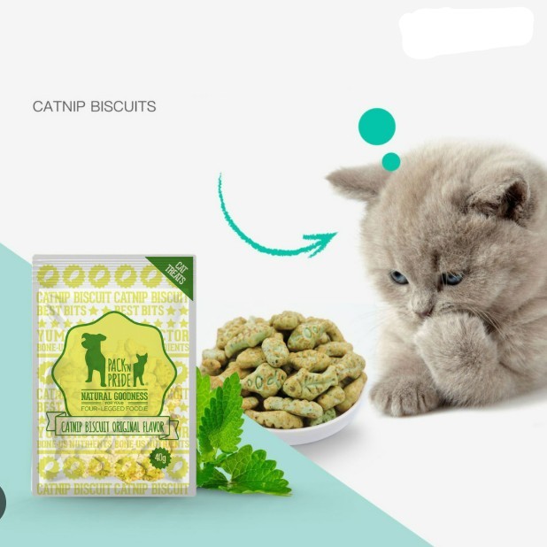 Bánh Thưởng Cho Mèo Catnip Biscuit Giúp Giảm Hôi Miệng Cho Mèo Gói 40gr ...