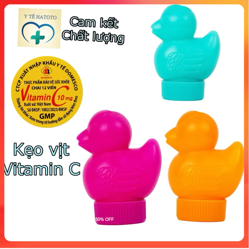 Kẹo ngậm Vitamin C con vịt Domesco - Tăng cường sức đề kháng | Shopee ...