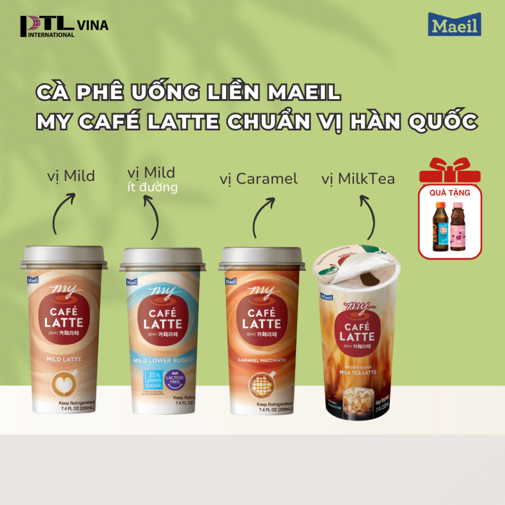 Cà phê uống liền MAEIL My Café Latte Hàn Quốc thơm ngon, đủ vị không ...