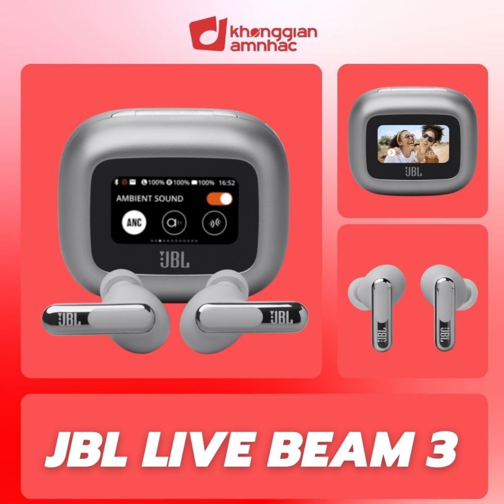 [TẶNG TÚI SGS] Tai Nghe True Wireless Chống Ồn JBL Live Beam 3 TWS ...