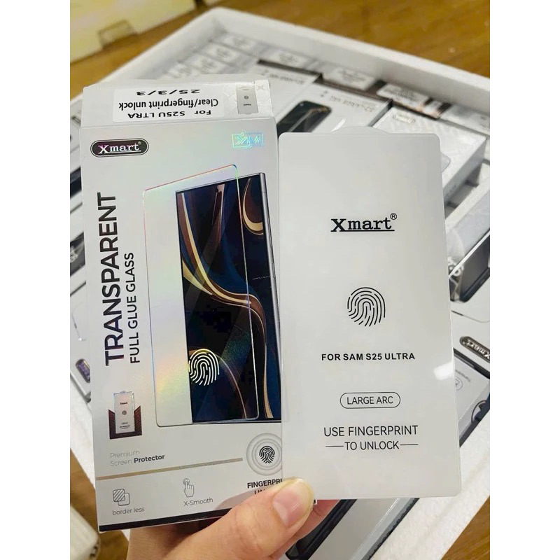( SAAMSUNG ) KÍNH CƯỜNG LỰC FULL MÀN HÌNH TRONG SUỐT Xmart SÀI ĐƯỢC VÂN TAY DÒNG SAMSUNG / S22 ...